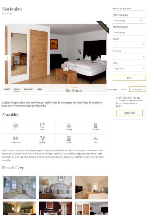 CSSIgniter Kea Review - Hotel Resort Theme | TRUTH