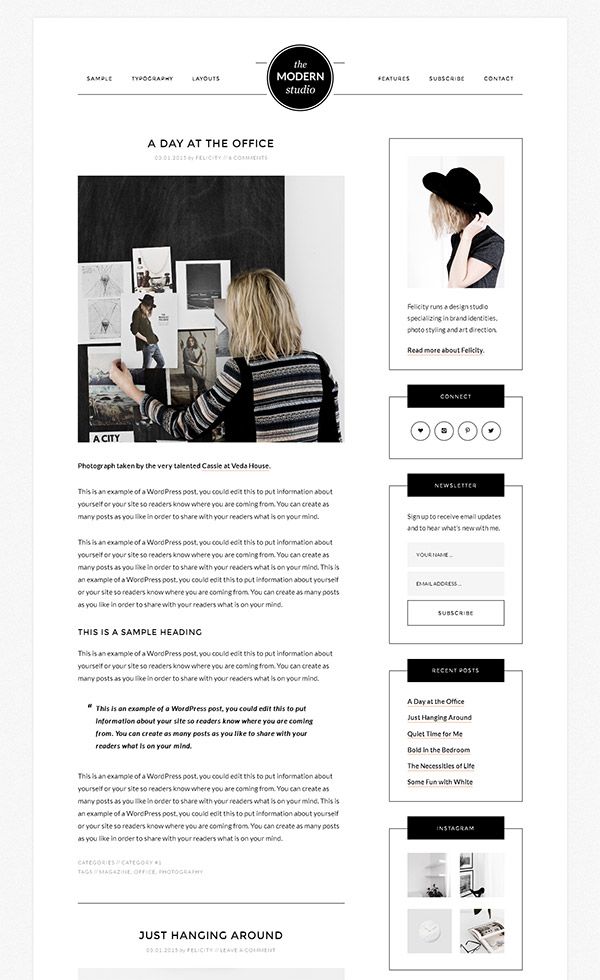 StudioPress Modern Studio Pro Review | LEGIT